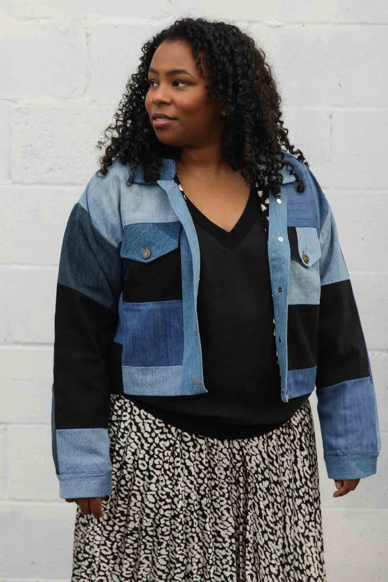 Hunter Jean Jacket | Upcycled Patchwork Denim {various sizes} – Copious ...